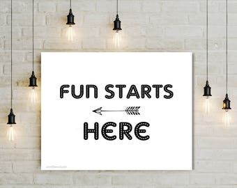 Enter Here Sign - Etsy