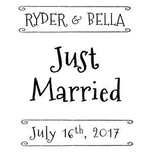 Printable Custom Just Married Wedding Sign, Digital Reception Table ...