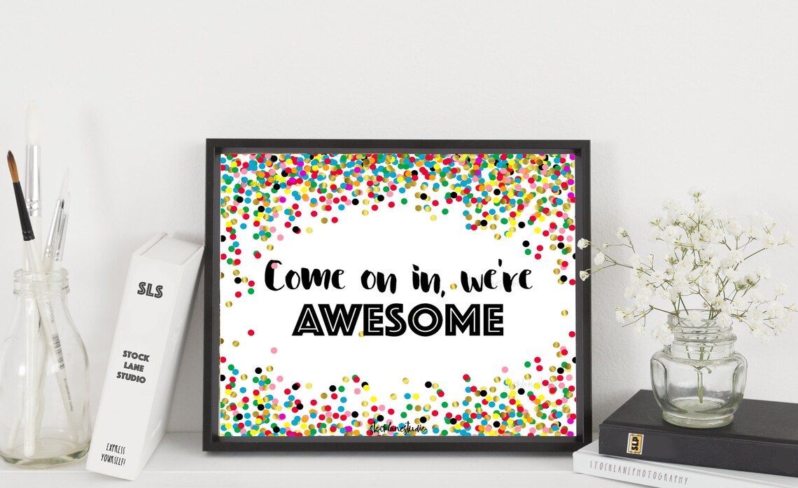 Printable Back to School Sign Classroom Door Sign Come on in | Etsy