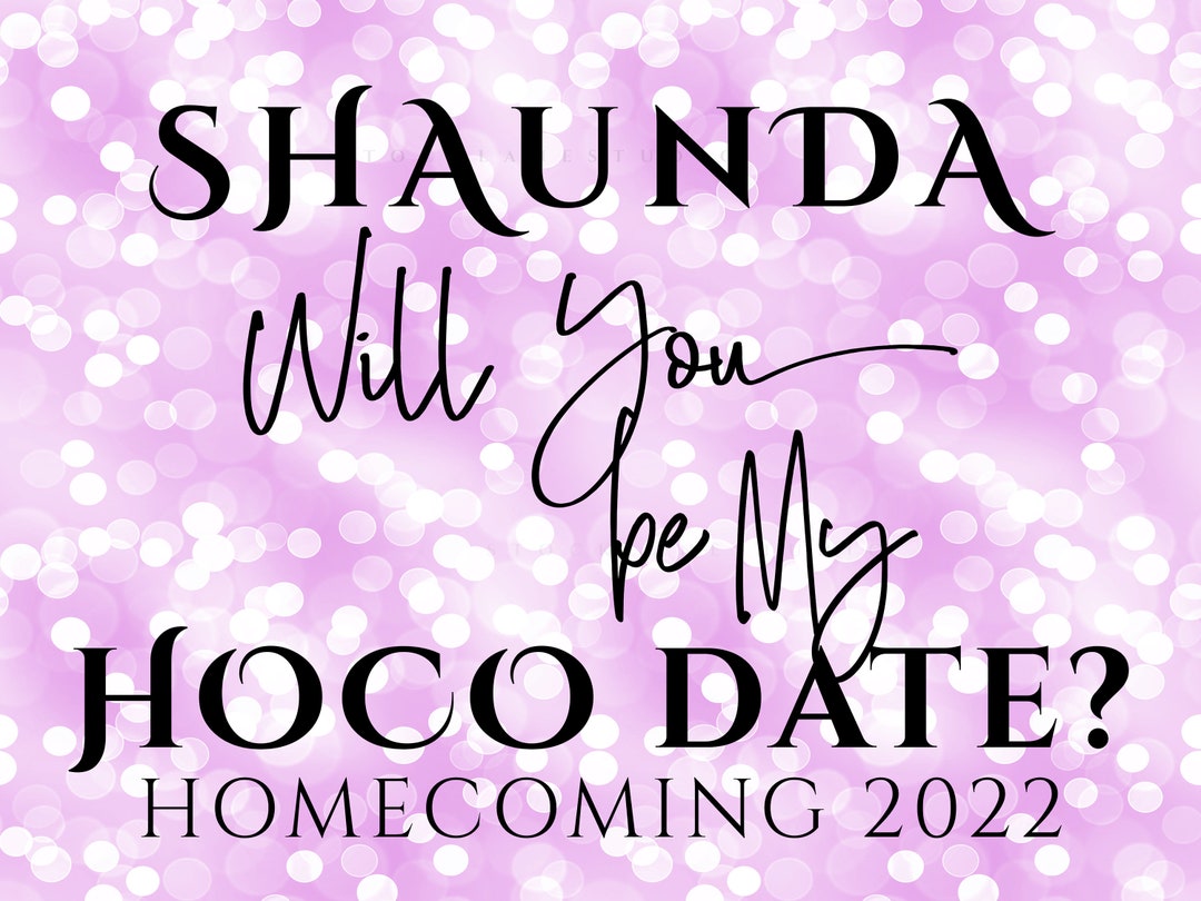 Invite to Hoco 2023 Printable Ask to Homecoming Sign Will - Etsy