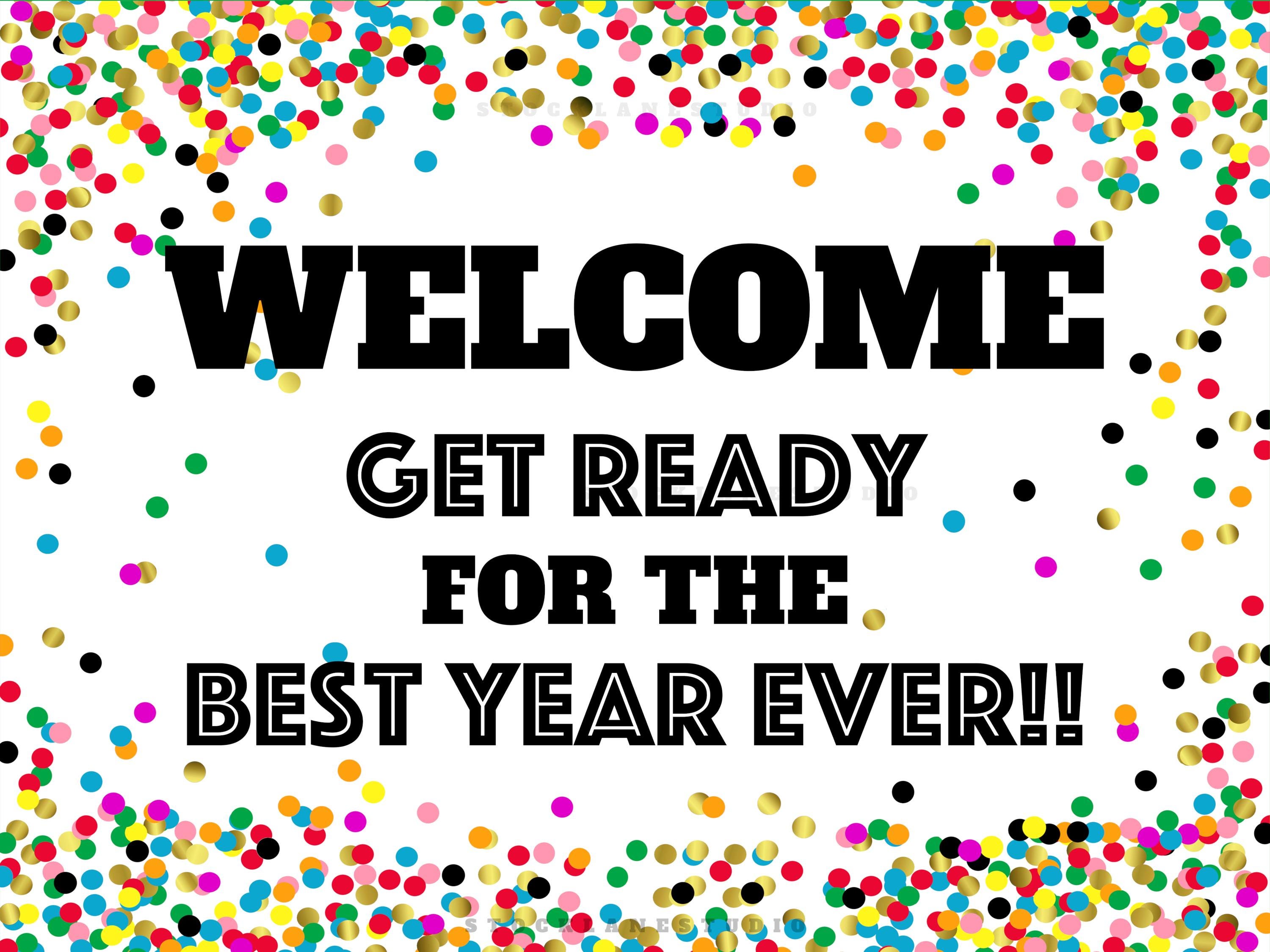 Printable Back to School Sign Classroom Door Sign, Come on in We're ...