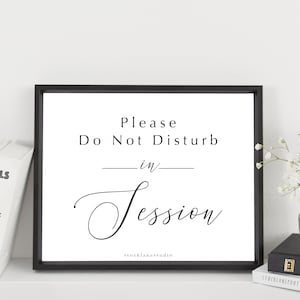 Printable Do Not Disturb in Session Sign, DIY Quiet Door Sign for ...