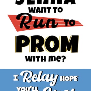 Custom Prom Proposal 2023 Printable Digital Track Running - Etsy