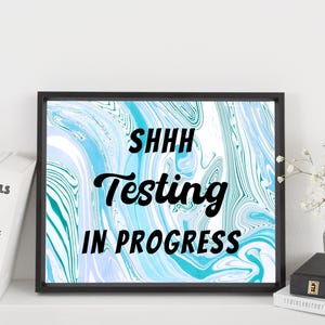 Quiet Please Testing in Progress Classroom Door Sign, Printable Back to ...