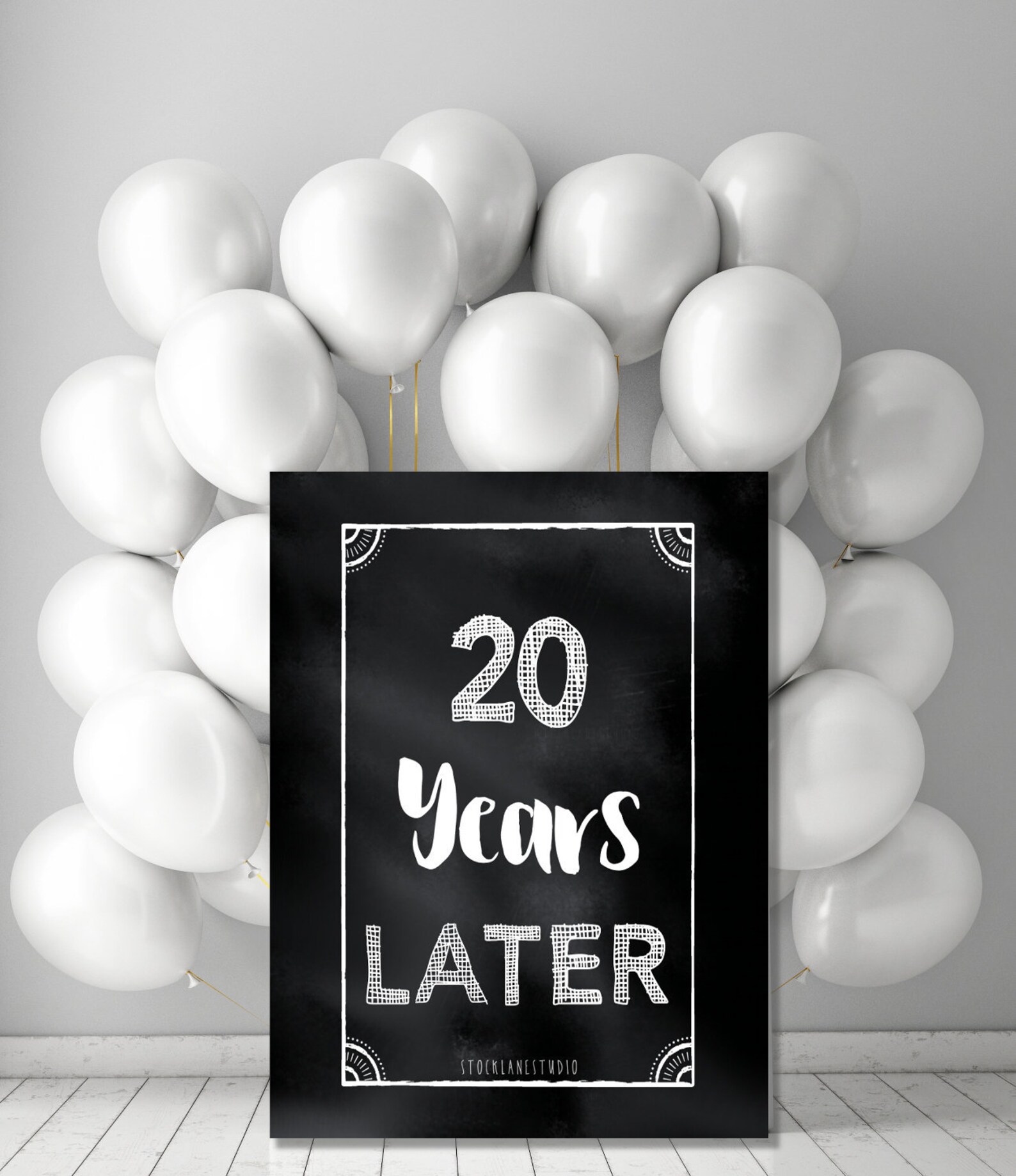Printable Party Decorations Blue 30 Years Later Class Reunion - Etsy