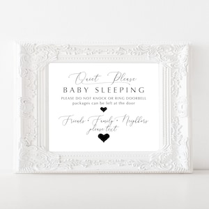 Printable Quiet Please Baby Sleeping Do Not Knock or Ring Doorbell ...