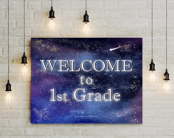 Welcome Galaxy Sign - Etsy