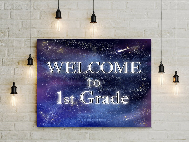 Printable First Day of School Banner Back to School Photo Prop | Etsy