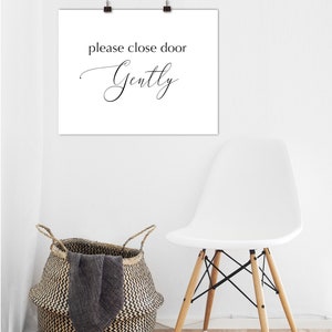 Please Close Door Gently Sign - Etsy