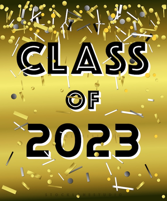 Class of 2023 Printable Graduation Party Decorations Gold - Etsy