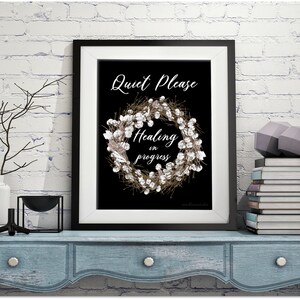 Printable Quiet Please Healing in Progress, Do Not Disturb Sign for ...