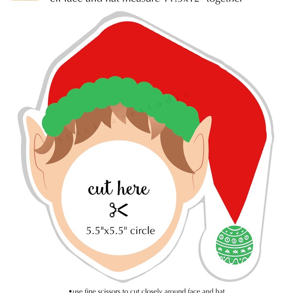 Face Hole Cutouts Christmas - Etsy