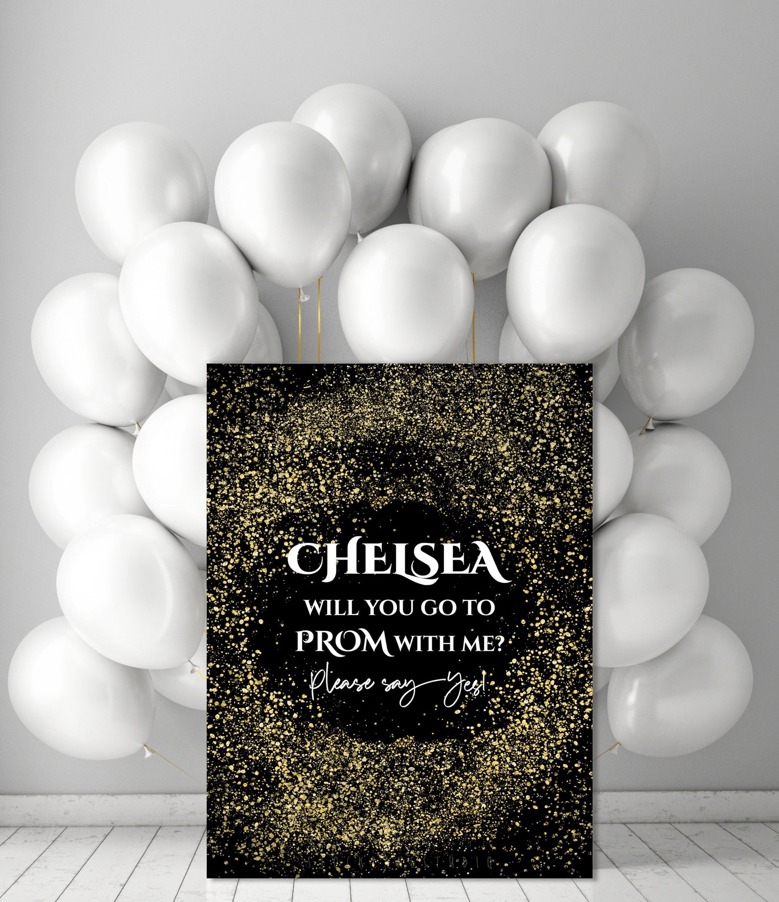 Printable Personalized Promposal Will You Go to Prom With Me - Etsy
