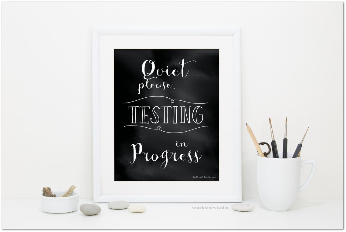 Printable Teacher or Homeschool Door Sign Quiet Please | Etsy