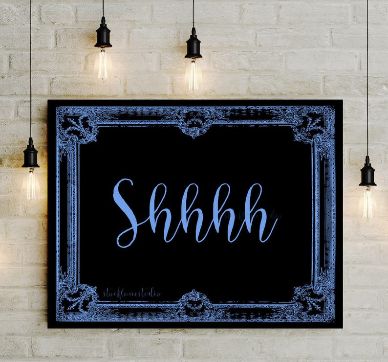 Printable Quiet classroom sign for teacher Shhh testing in | Etsy