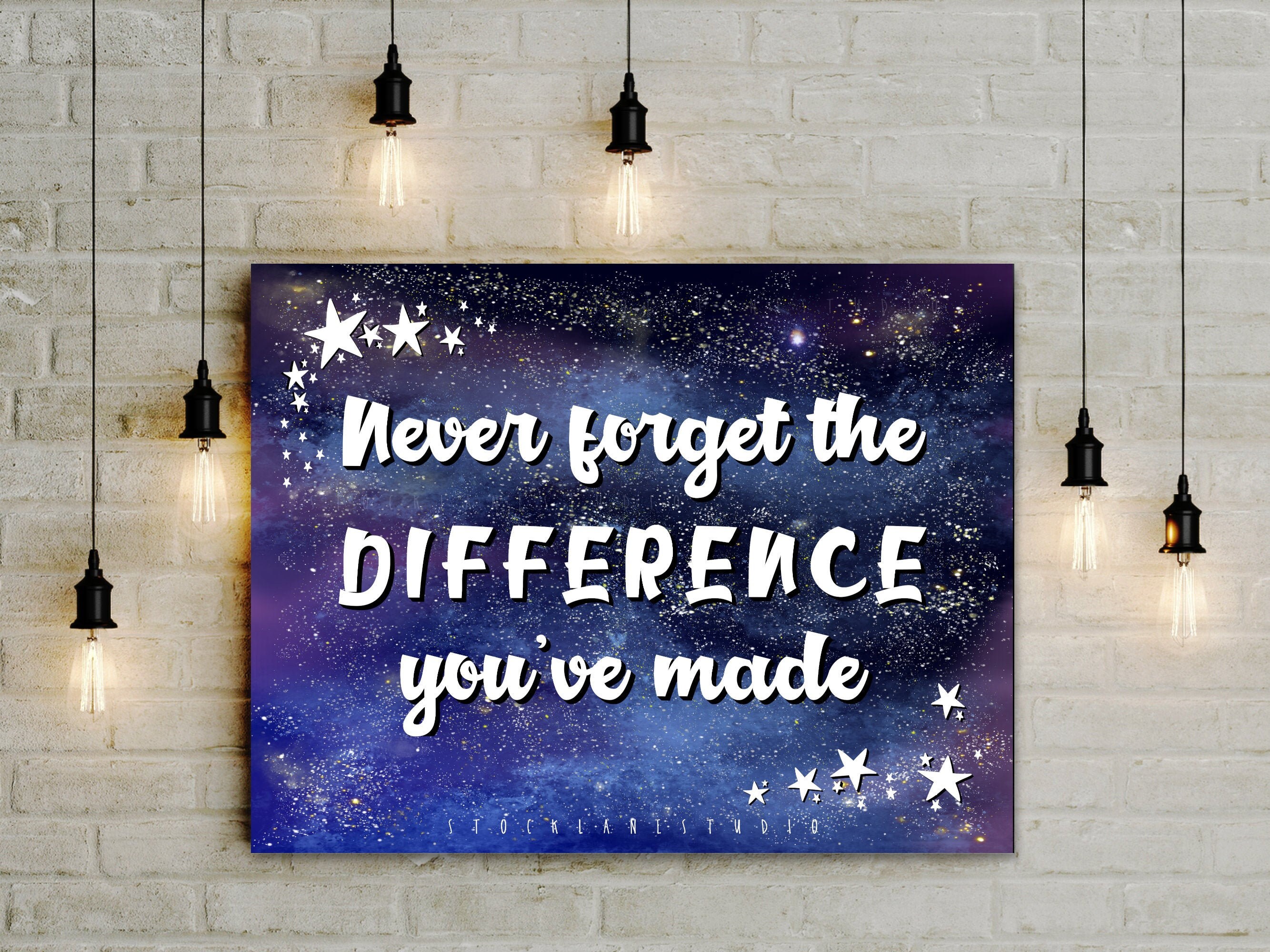 Never forget difference you've made Printable Thank You | Etsy