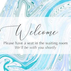 Welcome Have A Seat Waiting Room Sign, We'll Be With You Shortly ...