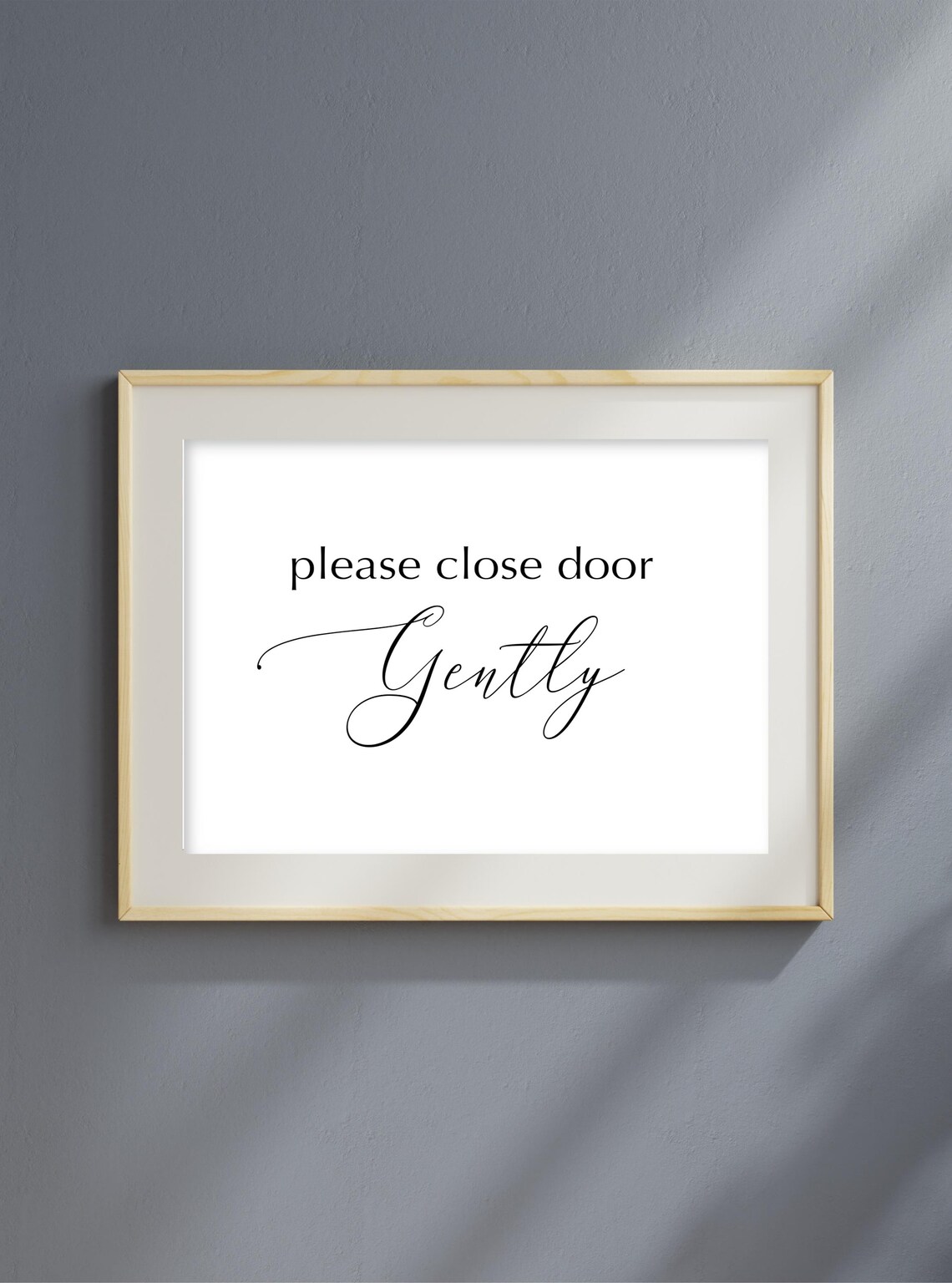 Please Close Door Gently Sign: Minimalist Decor for Classroom, Daycare ...