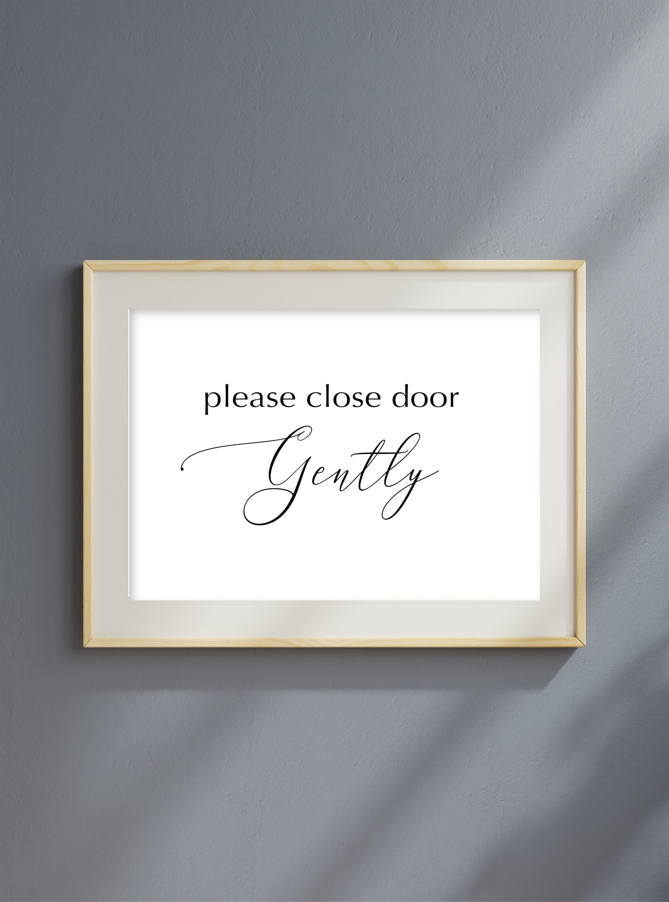 Please Close Door Gently Sign: Minimalist Decor for Classroom, Daycare ...