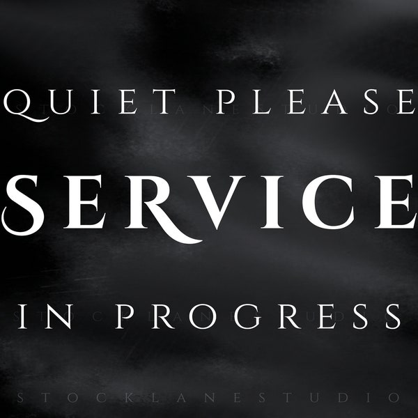 Quiet Funeral Sign - Etsy