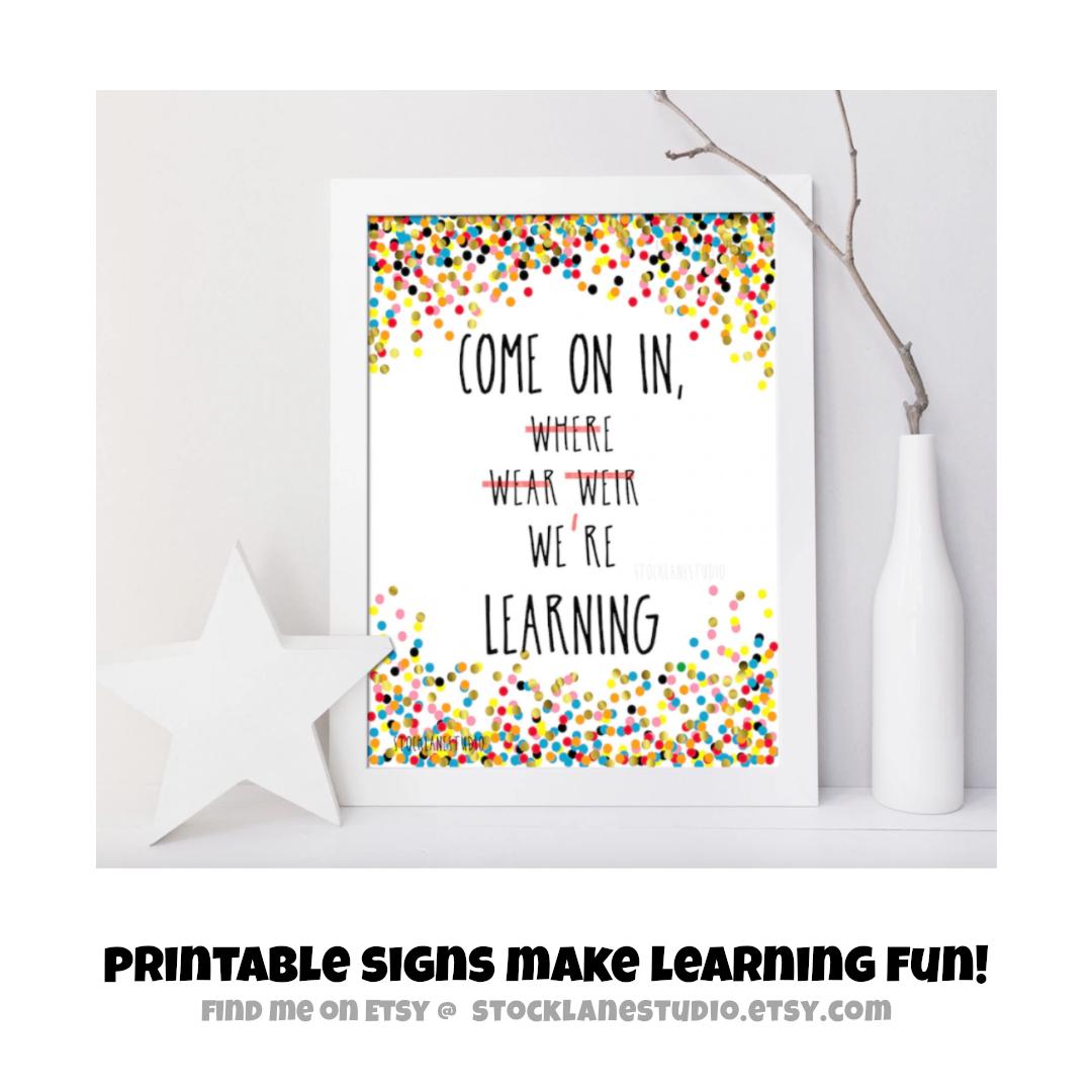 Printable Quiet Classroom Sign for Teacher Shhh Testing in Progress ...