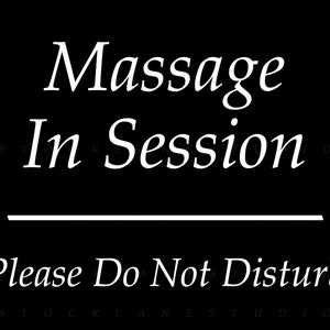 Massage in Session Sign: Shhh Quiet, Black & White Spa Decor (digital ...