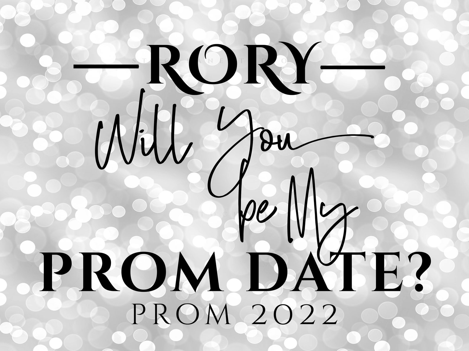 Custom Printable Promposal Sign Will You Be My Prom Date - Etsy Canada