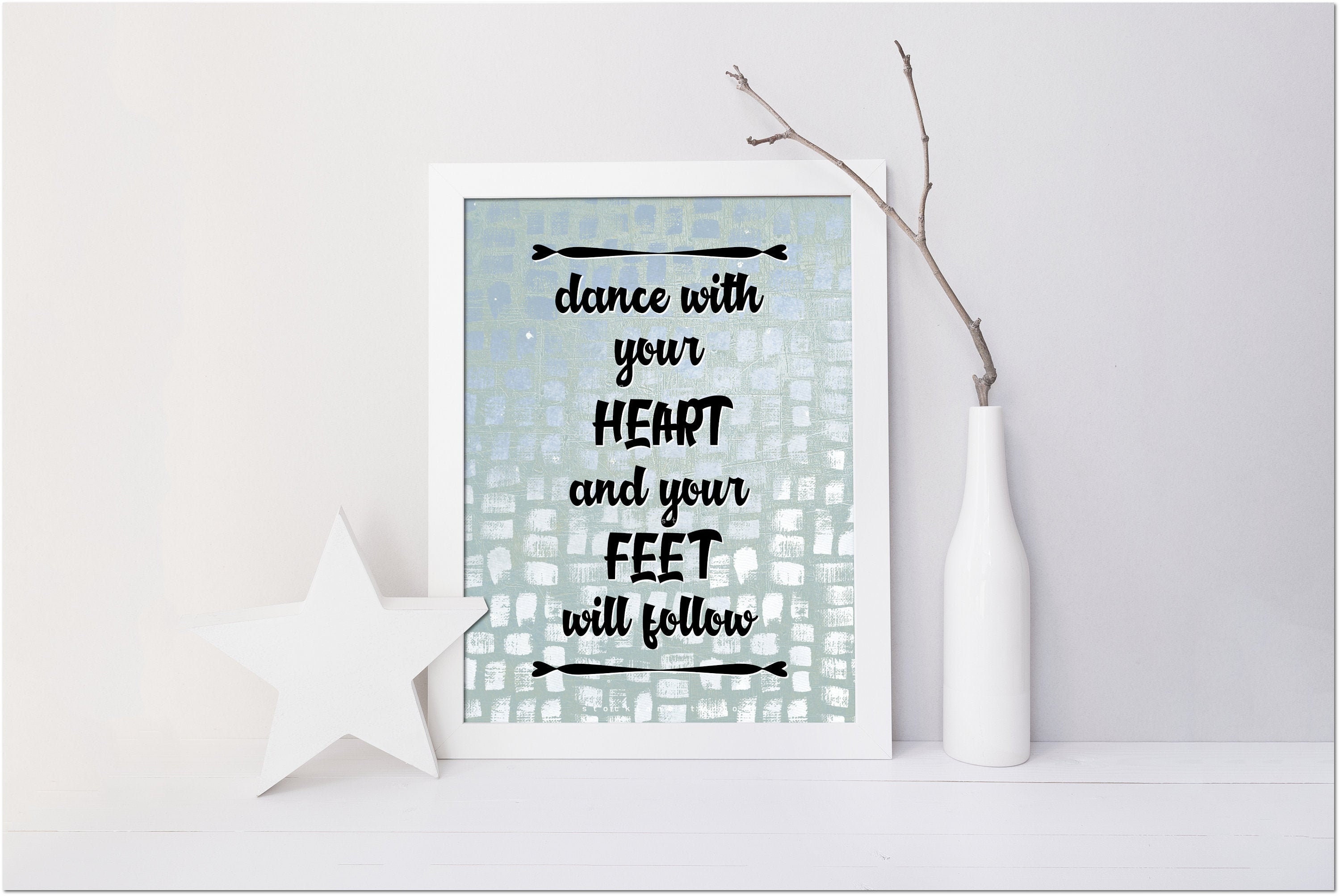 Home & Living Dance with your heart wall quote Wall Décor etna.com.pe