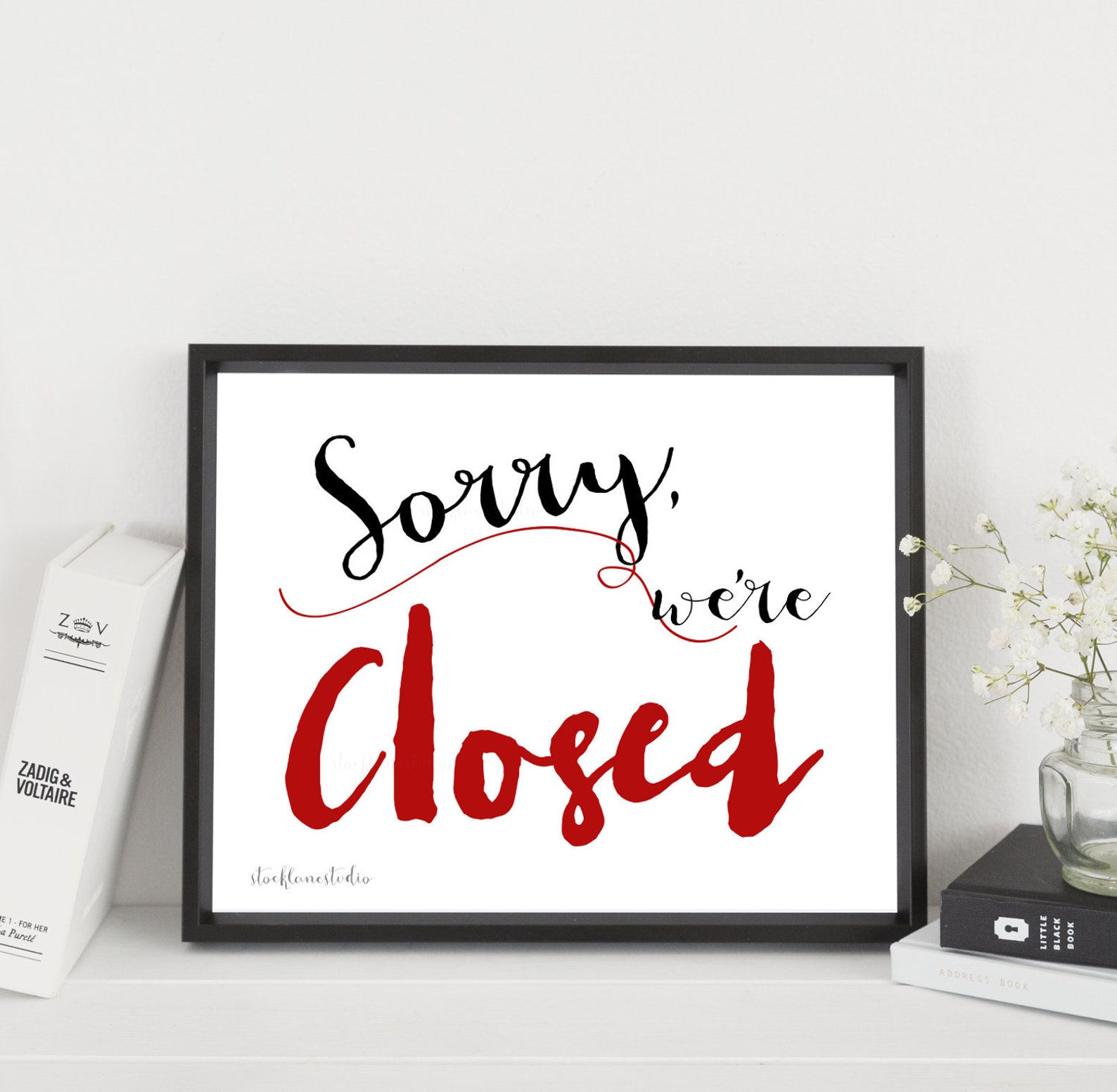 Instant Download Closed Sign Business Door Sign Yes We're | Etsy