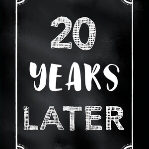 Class of 2004 Printable High School Reunion Party Decorations 20th ...