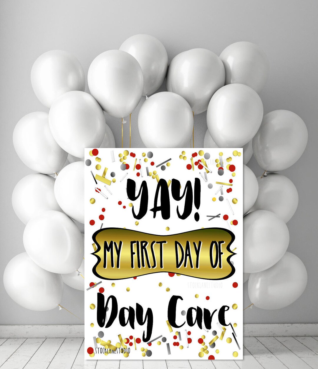 My First Day of Daycare Printable Back to School Sign DIY Baby - Etsy