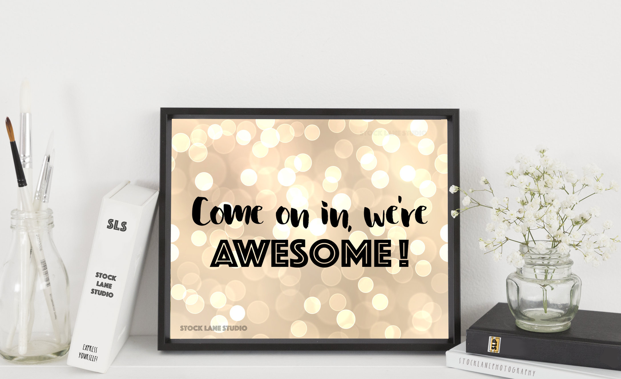 Come on in We're Awesome Printable Welcome Door Sign - Etsy Australia