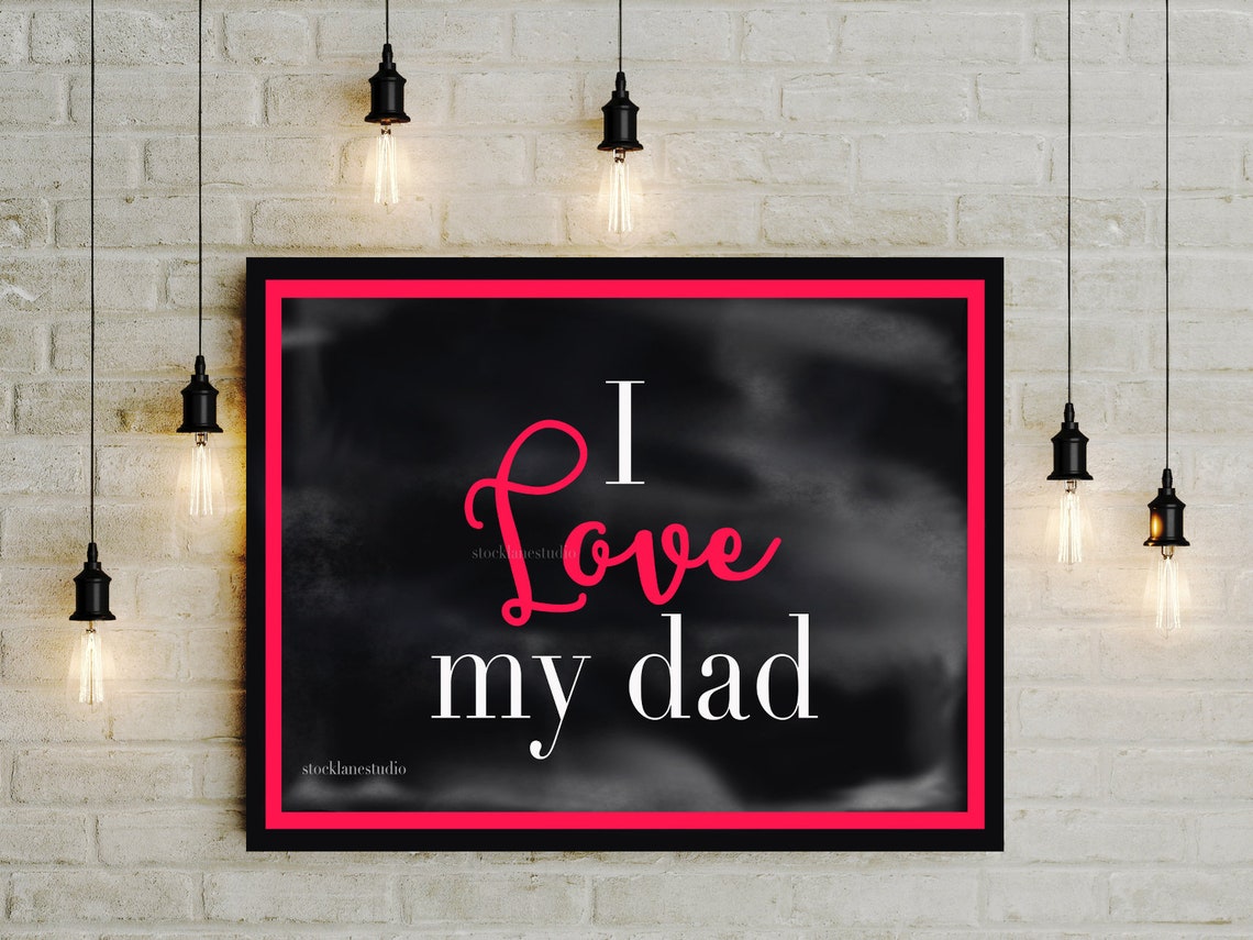 Printable Happy Father's Day Poster Digital Download | Etsy