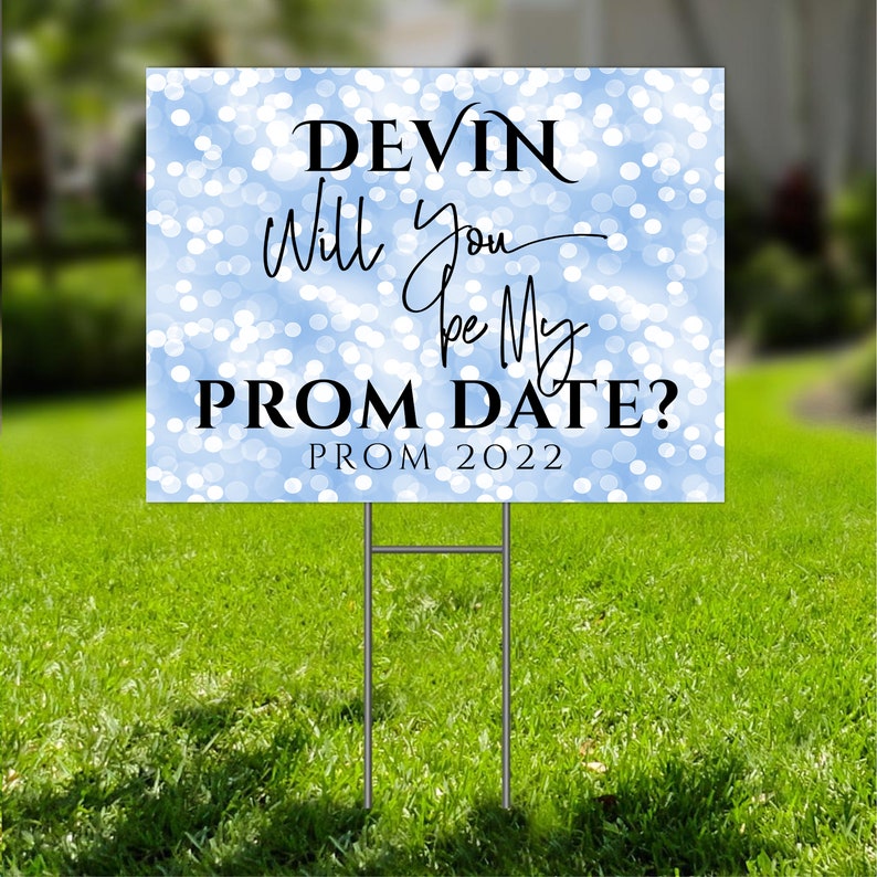 Custom Printable Promposal Sign Will You Be My Prom Date - Etsy