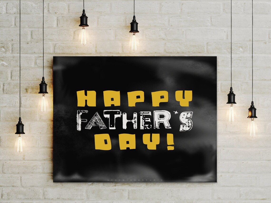 Printable Happy Father's Day Poster Digital Download | Etsy