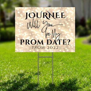 Printable High School Prom 2024 Poster in Black and Gold, DIY Digital ...