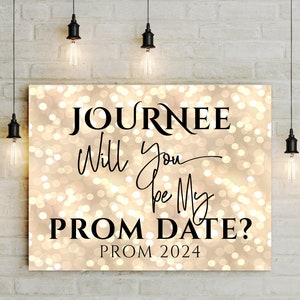 Custom Printable Promposal Sign Will You Be My Prom Date Poster, Prom ...