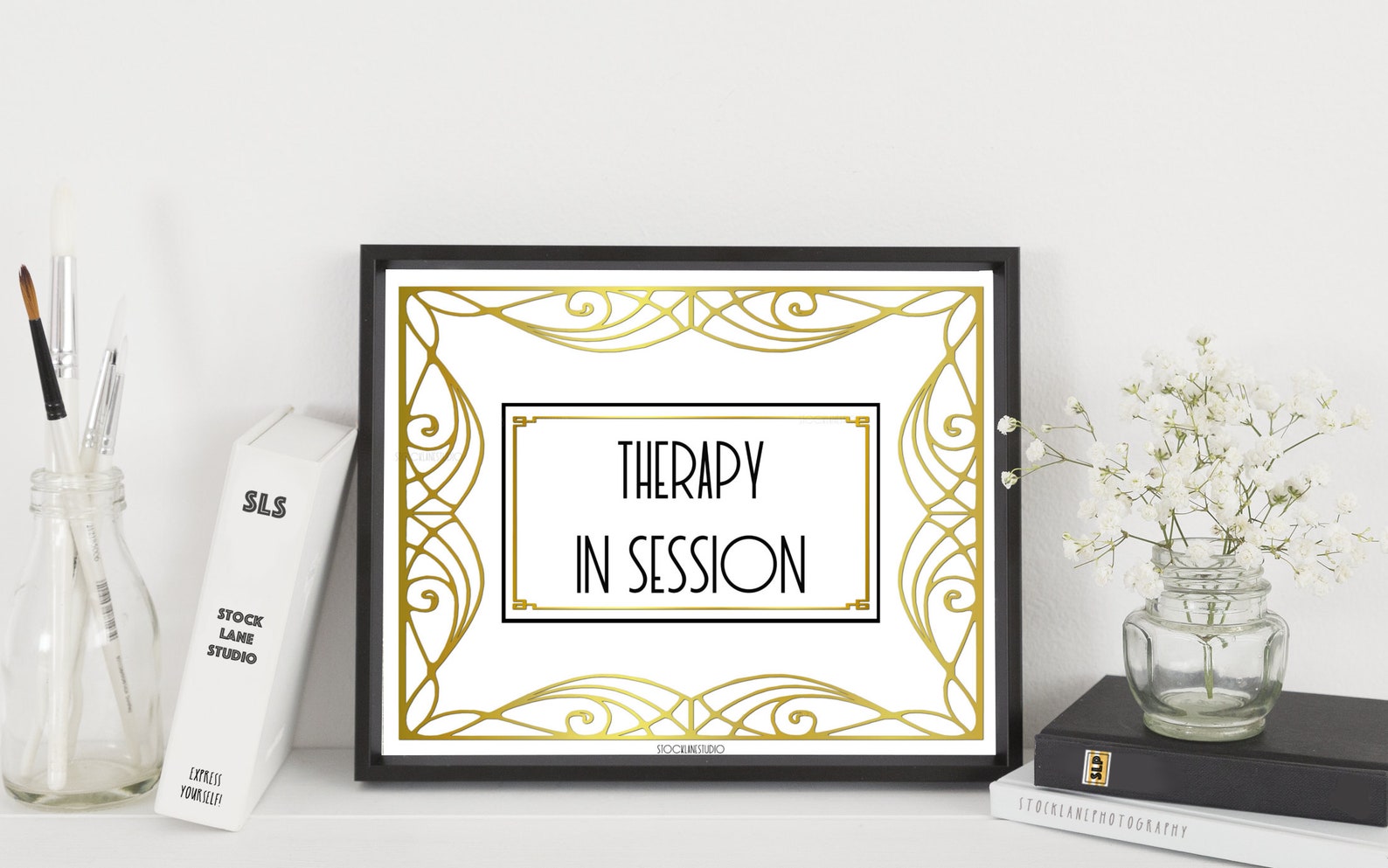 Therapy in Session Office Door Sign, DIY Counseling Download Wall Art ...