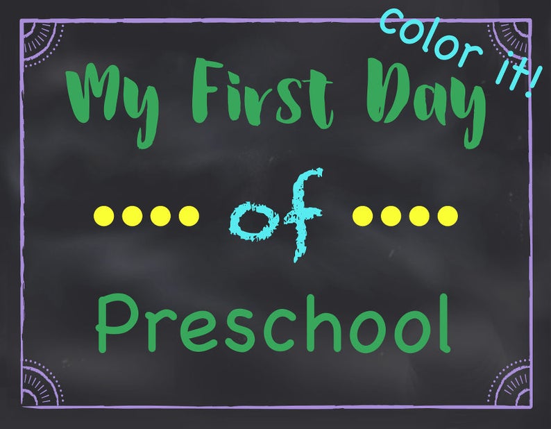 Welcome to First Grade Printable Back to School Sign Diy - Etsy