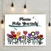 Please Help Yourself Printable Sign With Flowers and Bees Food Gift ...
