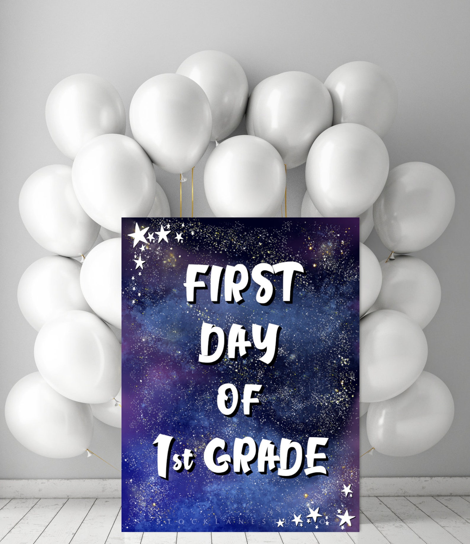 Printable First Day of School Banner Back to School Photo Prop | Etsy