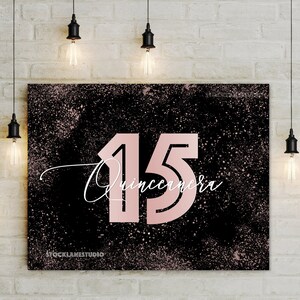 Printable Sweet Sixteen Poster, Confetti Birthday Decorations for 16 ...