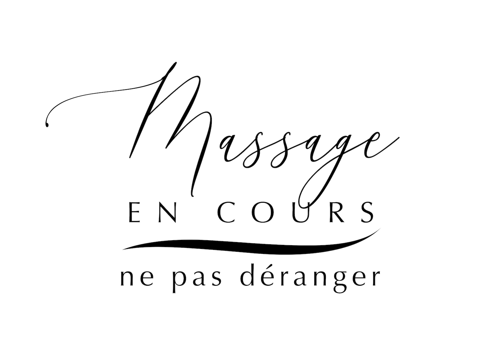 Printable Sign Please Speak Softly Massage in Progress Black - Etsy