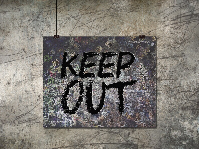 Printable Keep Out Sign DIGITAL Kids Room Door Decor - Etsy