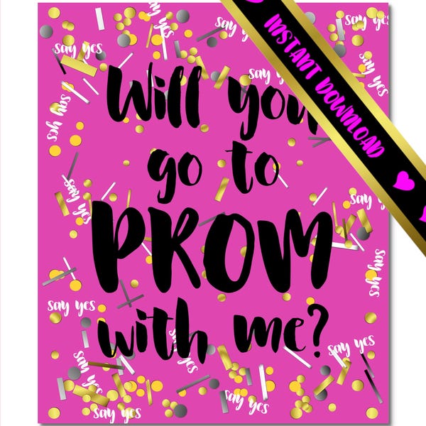 Prom Proposal Signs - Etsy