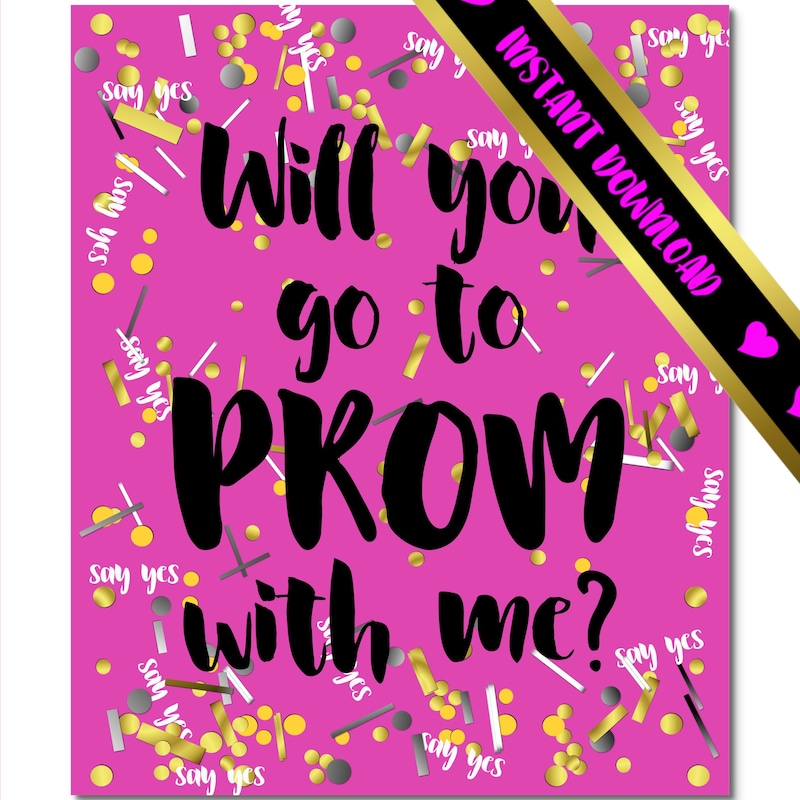 Prom Proposal Signs - Etsy