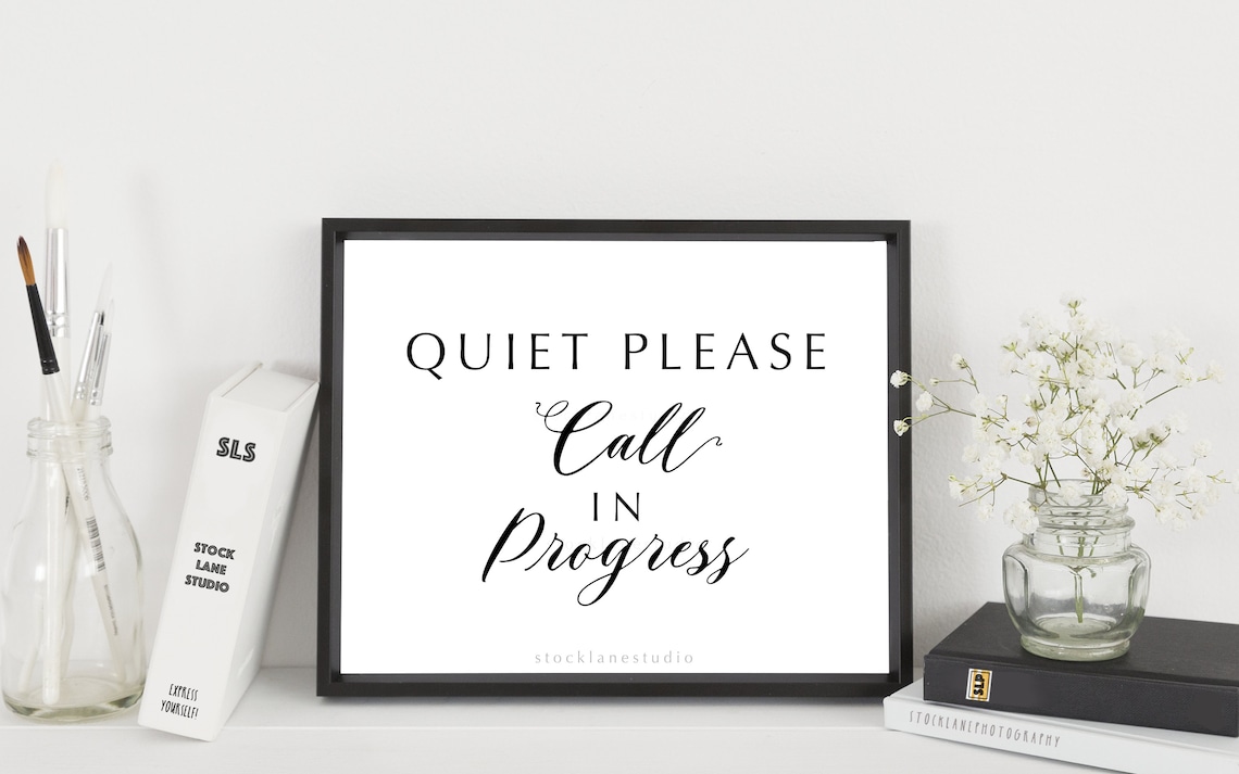 Quiet Please Class in Session Printable Home Office or School - Etsy