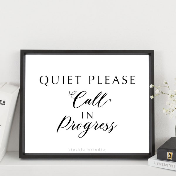 Quiet Please Sign - Etsy