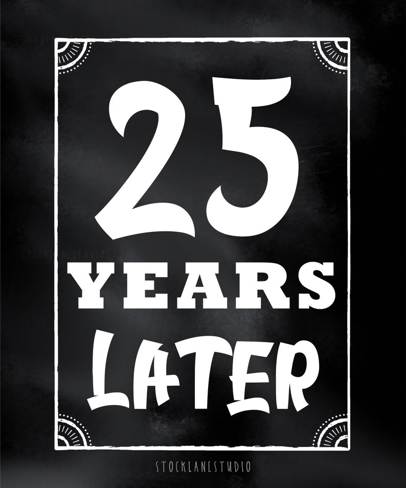 Printable 25th Class Reunion Sign Digital Party Decorations 25 - Etsy