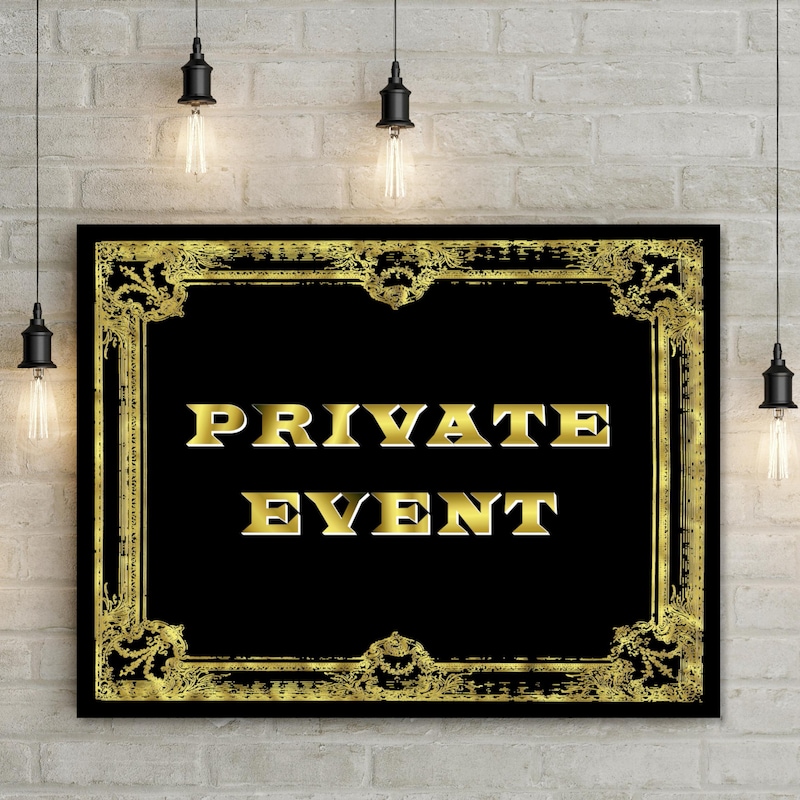 Closed for Private Event Sign - Etsy